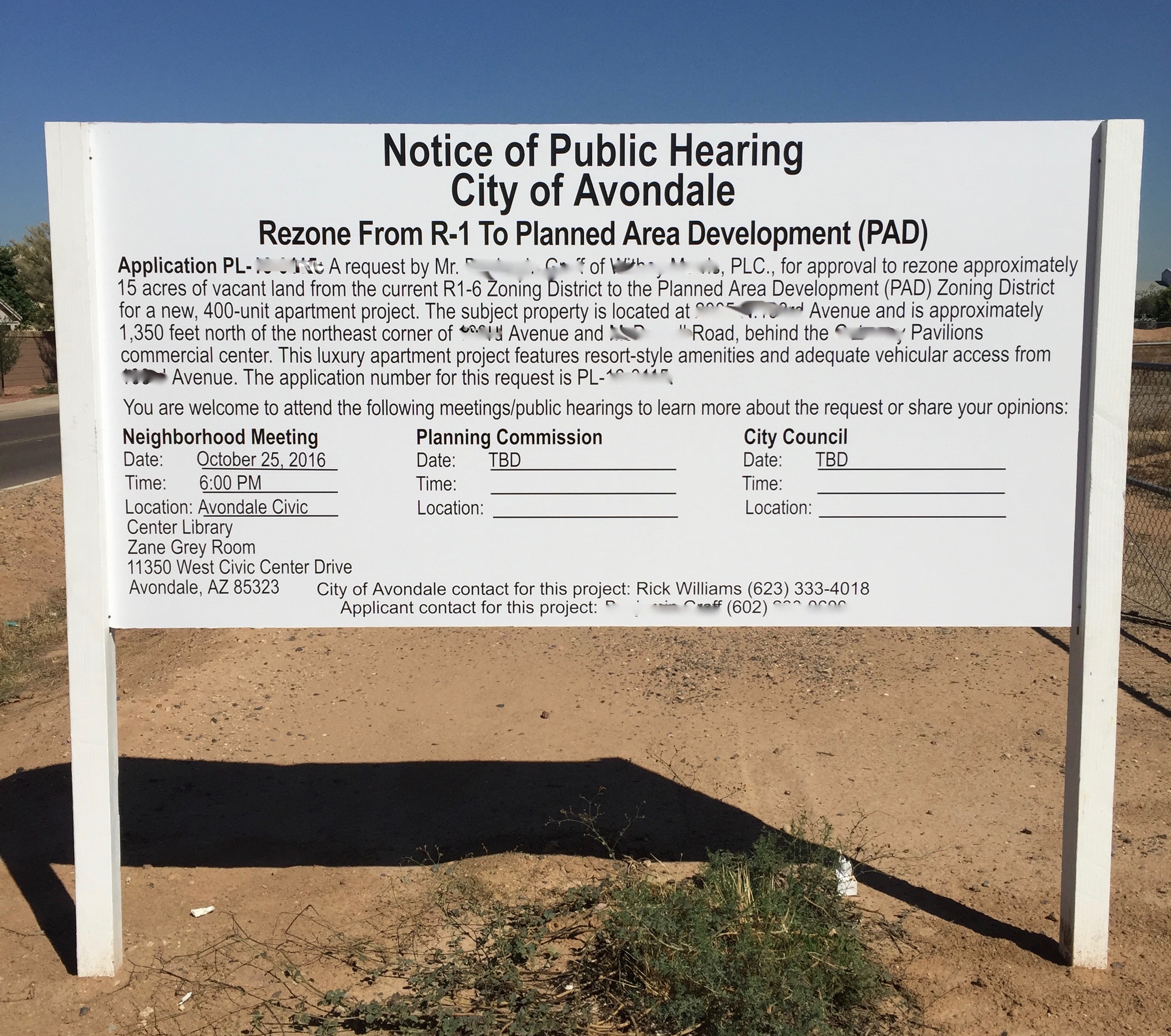 Dynamite Signs/ Zoning Sign/ Public Hearing Signs/ Conditional Use Per