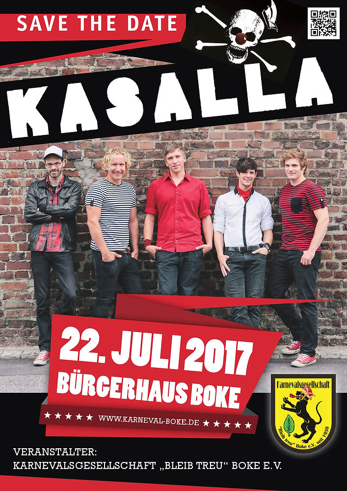 KASALLA kommt!!! Save the DATE!!!