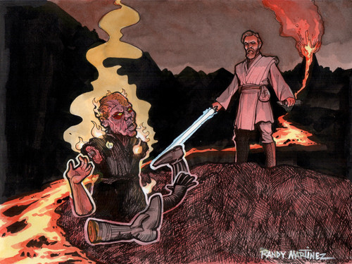 Anakin Skywalker chopped by Obi Wan- Published art from Gag Magazine ...