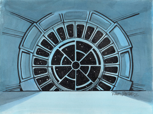 Throne Room Window -Original Art for Official Star Wars Game | Randy ...