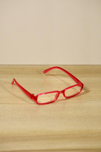 RED RECTANGLE GLASSES | It's Reuben Doll | UK shipping