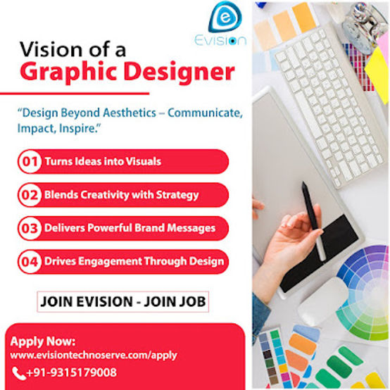Top 3 Benefits of Becoming a Pro Graphic Designer with Evision Technoserve: