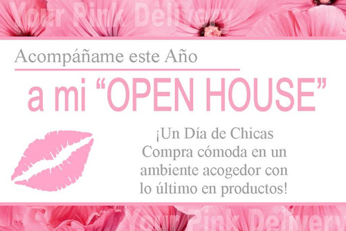 Spanish Open House (Pink Flowers) Invite | your-pink-delivery