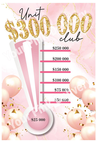Poster - Unit Club $300,000 | your-pink-delivery