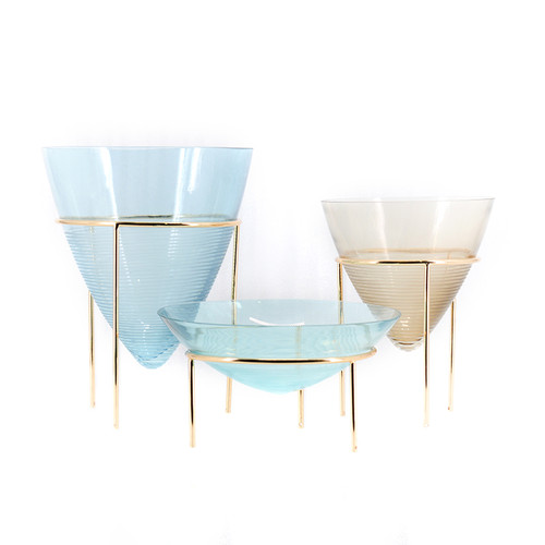 TAPE glass vase with stand | OVO