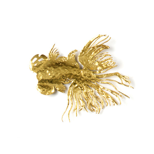 GOLDFISH laser cut wall sculpture (gold leaf) | OVO