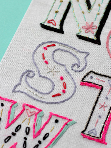 Embroidered Letter S pattern PDF | Sewyeah Social Club