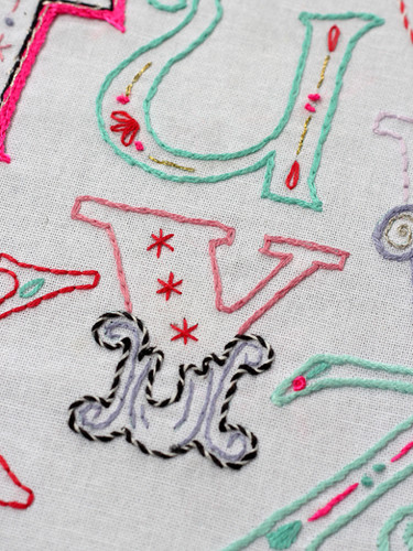 Embroidered Letter Y pattern PDF | Sewyeah Social Club