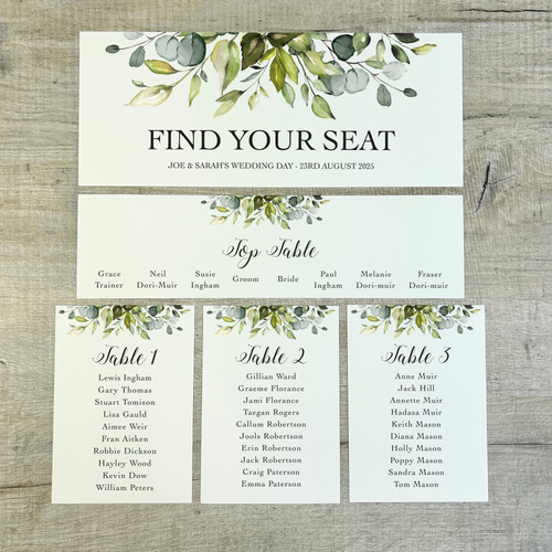 Rustic Botanical (DIY Table Plan Cards) | Pumpkin