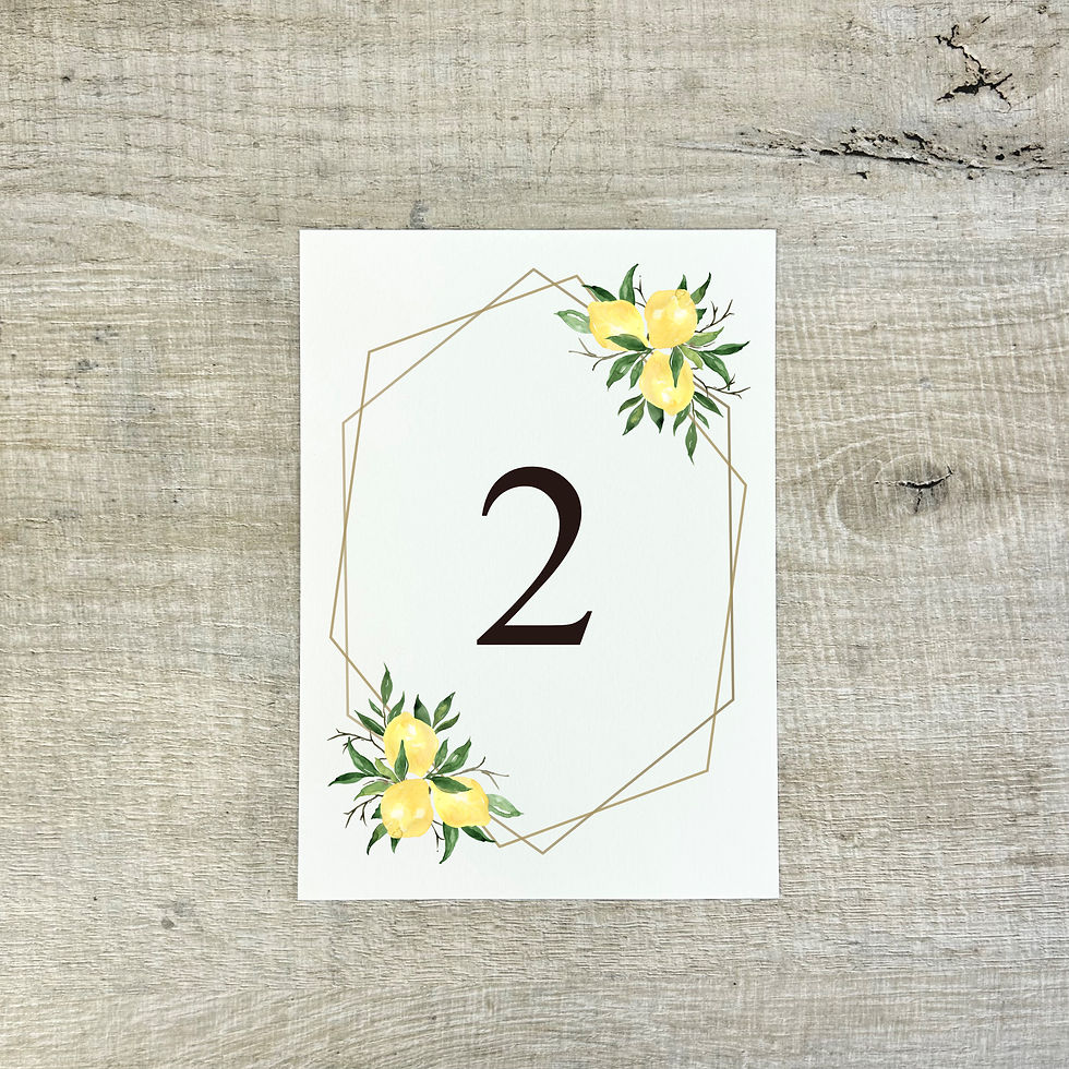 Wedding Table Number / Names | Pumpkin Wedding Designs