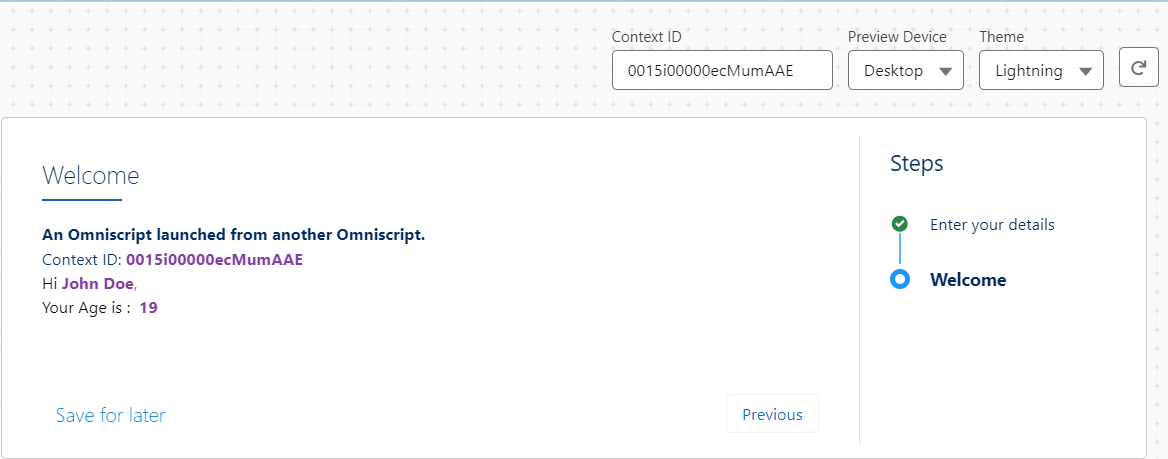 Launch an Omniscript from another Omniscript