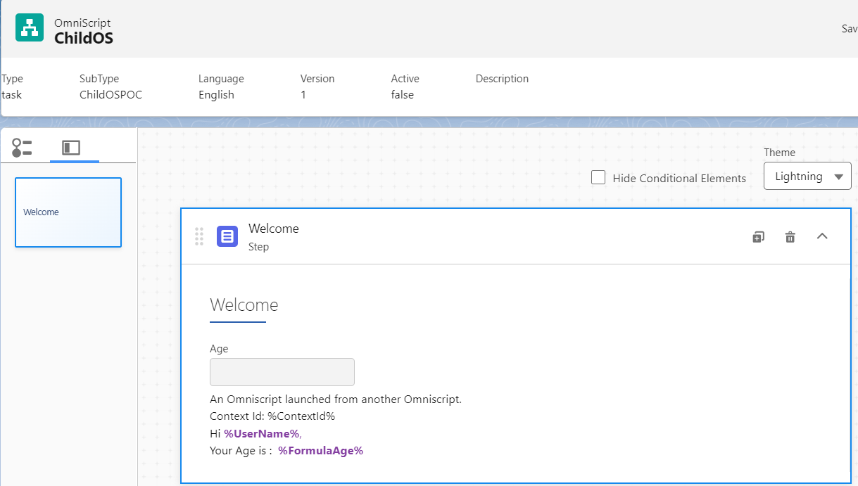 Launch an Omniscript from another Omniscript