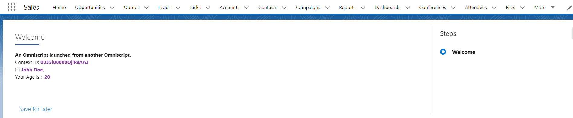 Launch an Omniscript from another Omniscript