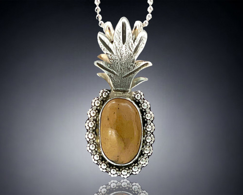 Charleston PoowelryTM Pineapple Pendant handcrafted in sterling silver ...