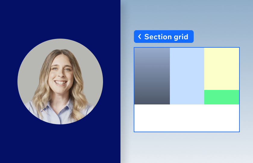 Creating a layout with section grid | Wix Studio