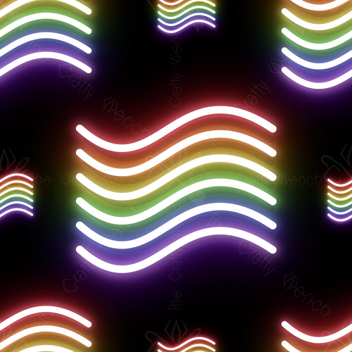 Pride Wave Neon Signs | The Crafty Wench