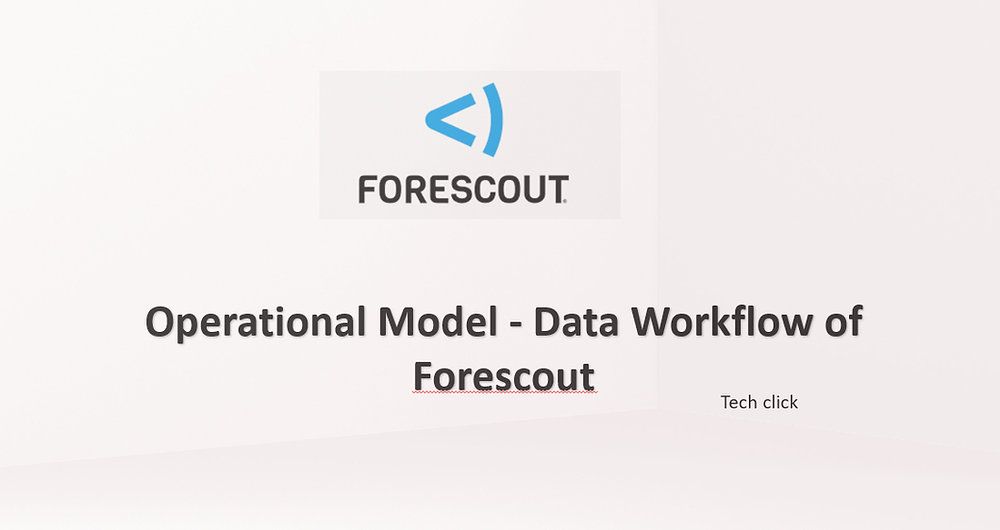 Operational Model - Data Workflow of Forescout