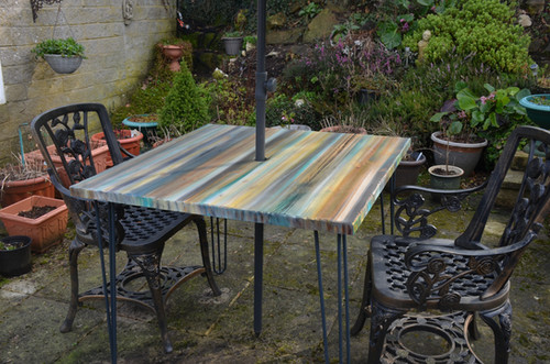 Outdoor Bistro Table 90 cm Square in our Unique Sandy Cove Colour ...