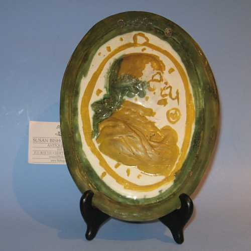 Early Pearlware George Washington Plaque | Bishop and Daughter
