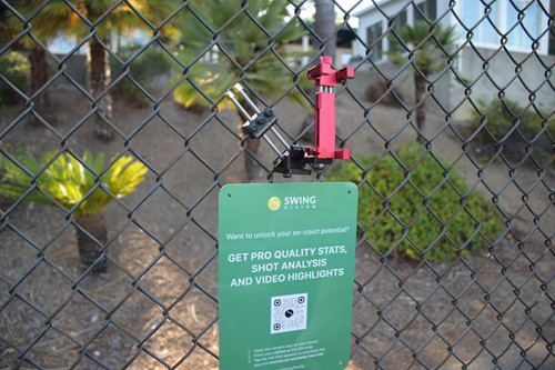 SwingVision Secure CellPhone Fence Mount | the-fence-clip