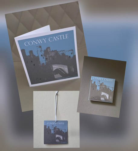 Letterbox Gift Set - Card Air Freshener & Magnet - Conwy Castle - North ...