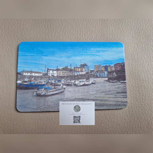 Tenby Harbour Seaside Coast Fridge Magnet Pembrokeshire Wales Artisan ...
