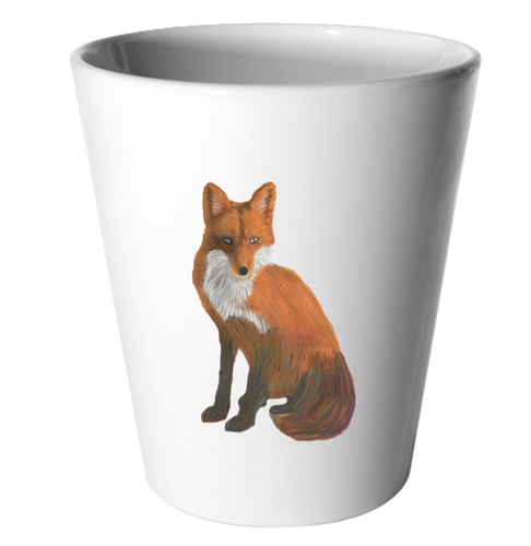 Ceramic Plant Pot - Fox - Country Wildlife Design | ArtisanHomeDelights