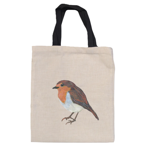 Tote Shopping Bag - Robin - Country Farmhouse Garden Bird Design ...