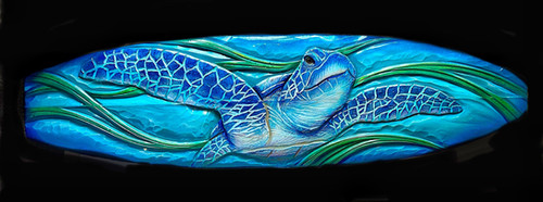 "SOARING" reclaimed surfboard carving | jakejonesgallery