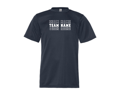 Stacked Sports Team Name Custom Performance Shirt | RobotPanda Creations