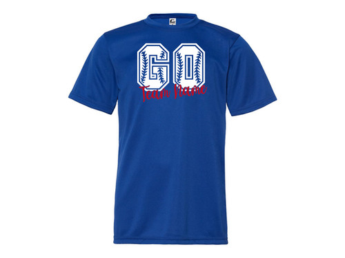 Baseball Go Team Custom Performance Shirt | RobotPanda Creations