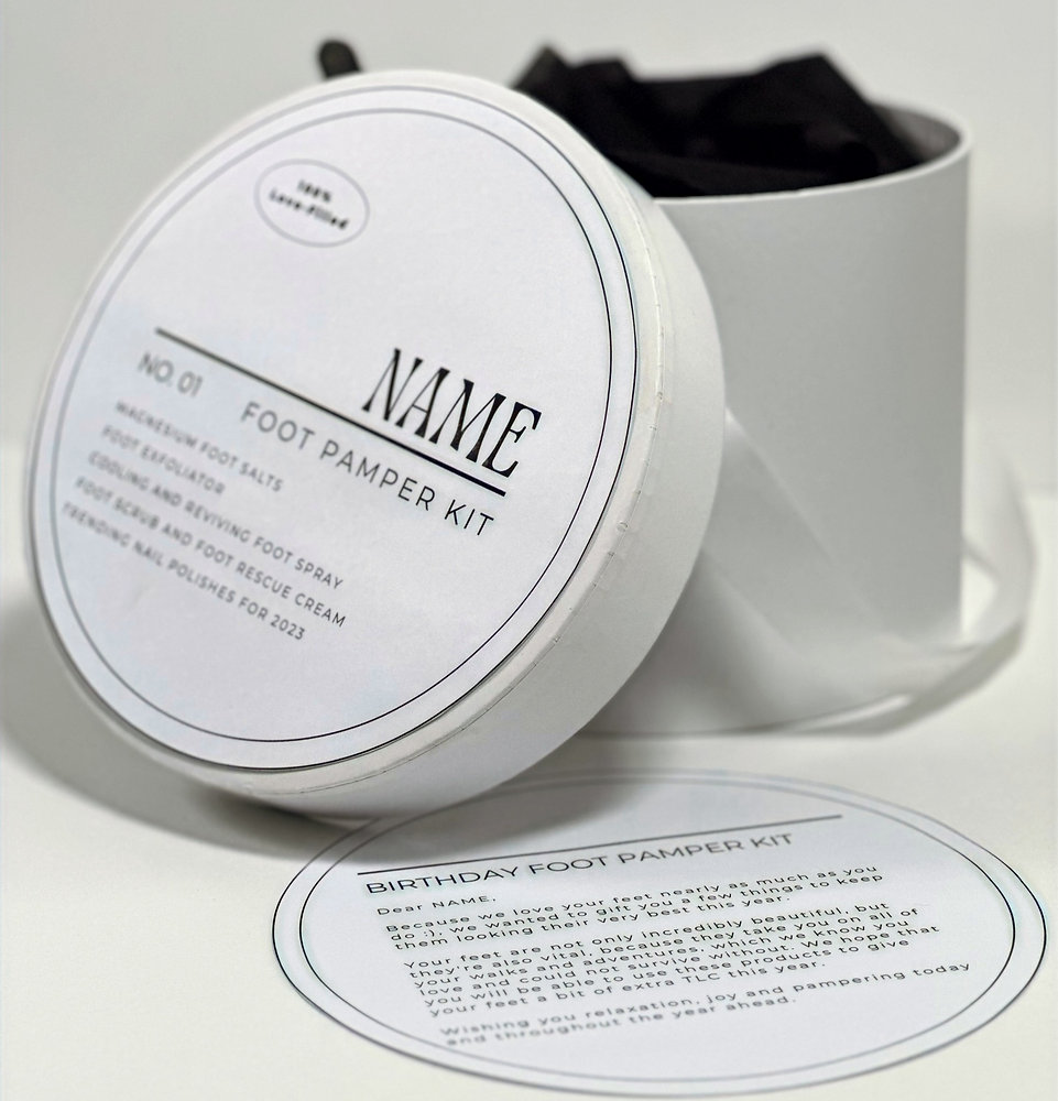 How to create the gift of a meaningful foot pamper kit