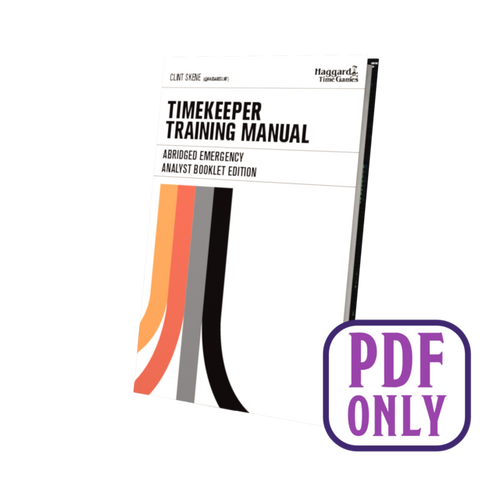 Timekeeper Training Manual (PDF) | Daggerwood Games