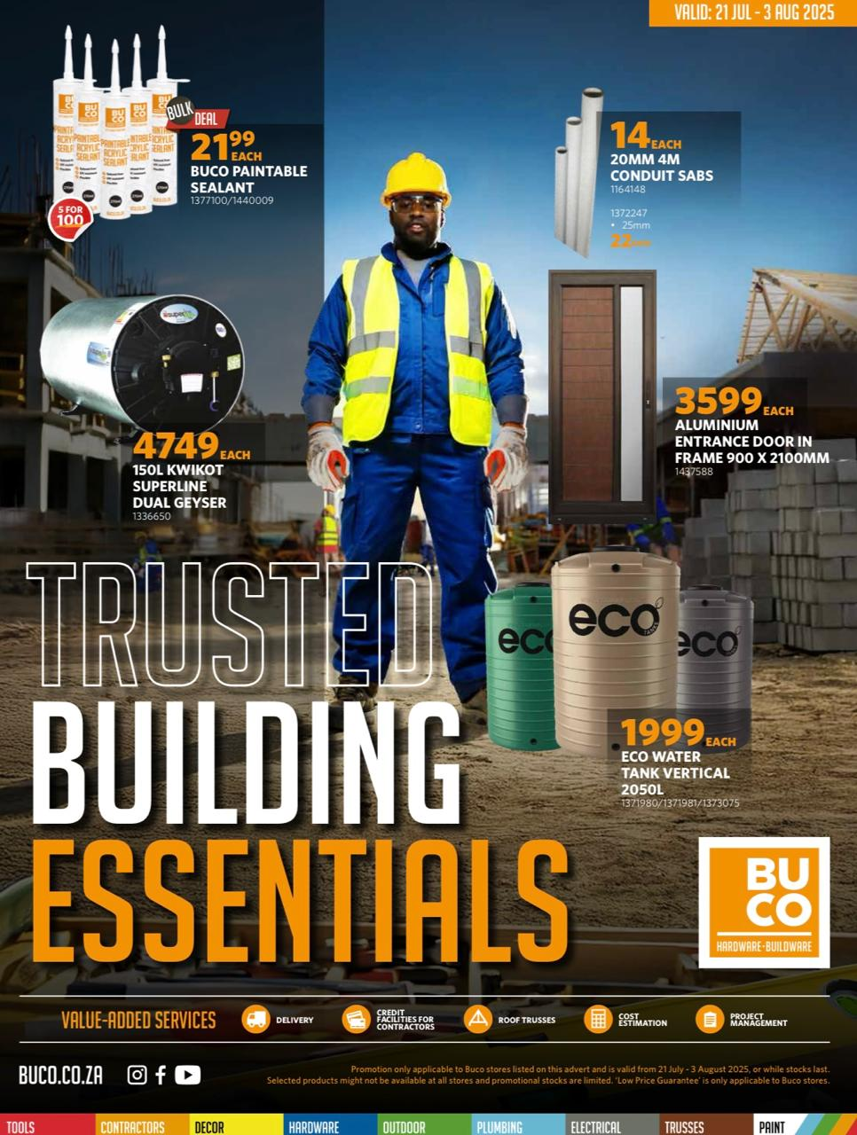 BUCO Promotion: Trusted Building Essentials That Won’t Break the Bank!