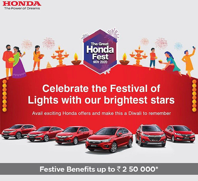 Offers on Honda Cars Models for November 2020