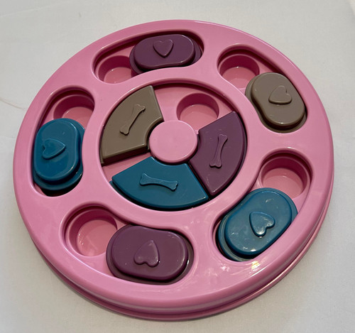 Forage & Binky Treat Puzzle - Pink | Hoppy Pets