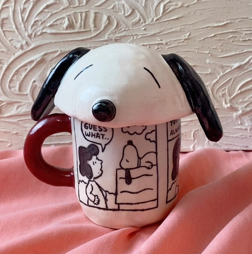 Snoopy Mug | Wildflower Pottery