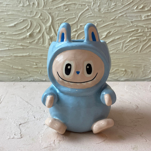 Labubu Blue Cup | Wildflower Pottery