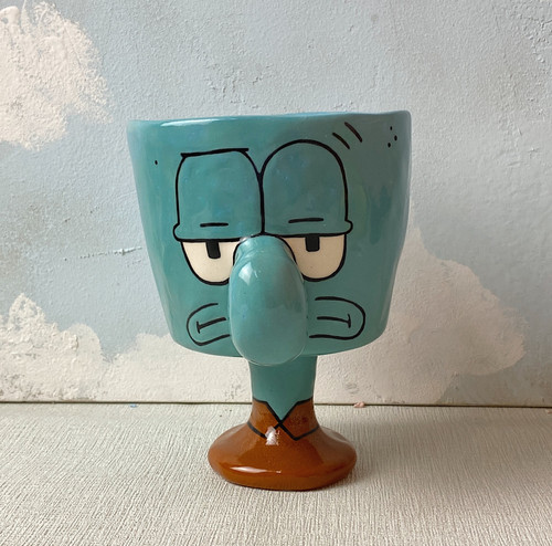 Squidward Goblet | Wildflower Pottery