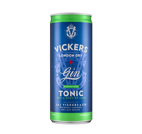 Vickers London Dry Gin & Tonic | Oakwood Fine Wine