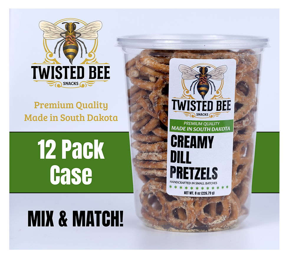 Twisted Bee Snacks | Seasoned pretzels