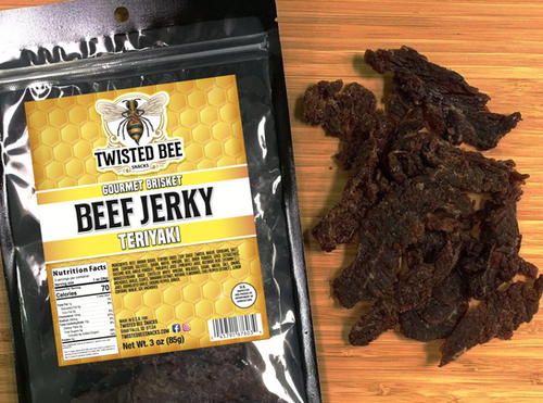 Teriyaki Beef Brisket Jerky | Twisted Bee Snacks