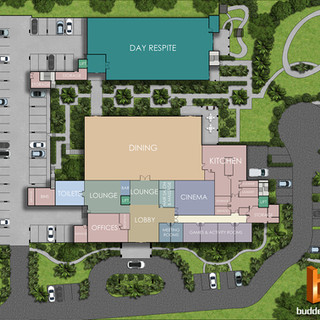 2D colour floor and site plan development gallery | Budde Design