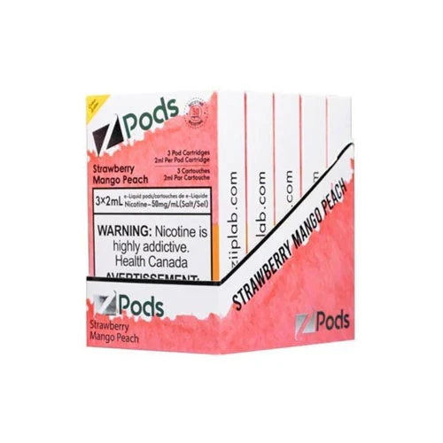 Z-Pods 5% STLTH Compatible - 5pc/Carton -Strawberry Mango Peach | KingVapes