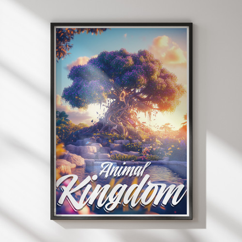 Disney's Animal Kingdom Modern Vintage poster, Walt Disney World ...