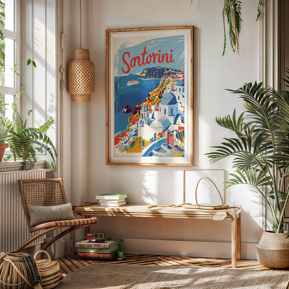 Happy Place Print | Unique Worldwide Travel Prints