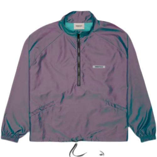 ESSENTIALS REFLEX HALF ZIP TRACK JACKET - IRIDESCENT | outcaststorebkk.com
