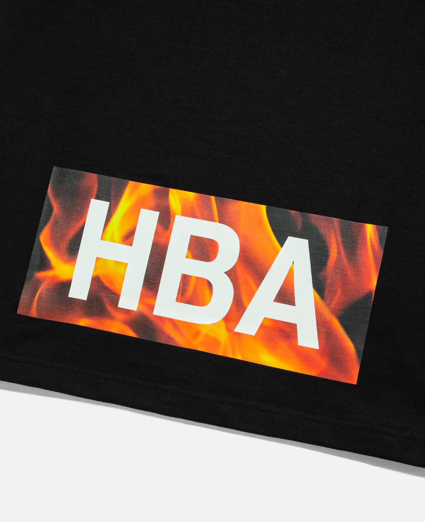 HBA ABLAZE BOX LOGO TEE (BLACK) | outcaststorebkk.com