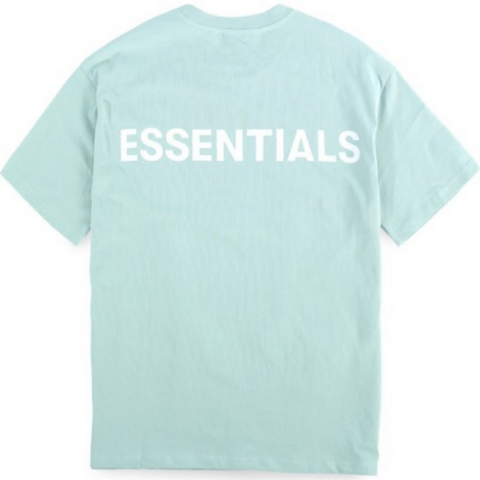 ESSENTIALS BACK LOGO WHITE TEE - MINT | outcaststorebkk.com