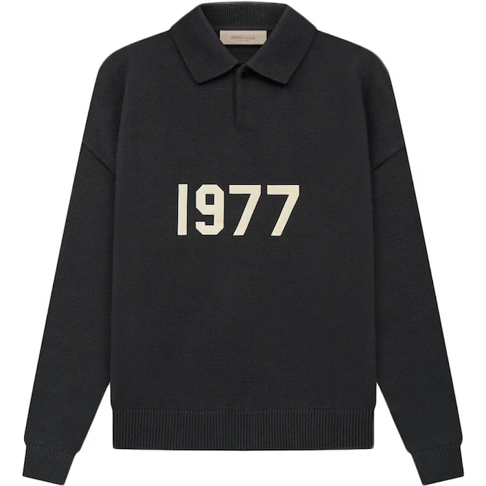 ESSENTIALS 1977 KNIT SWEATSHIRTS - IRON | outcaststorebkk.com
